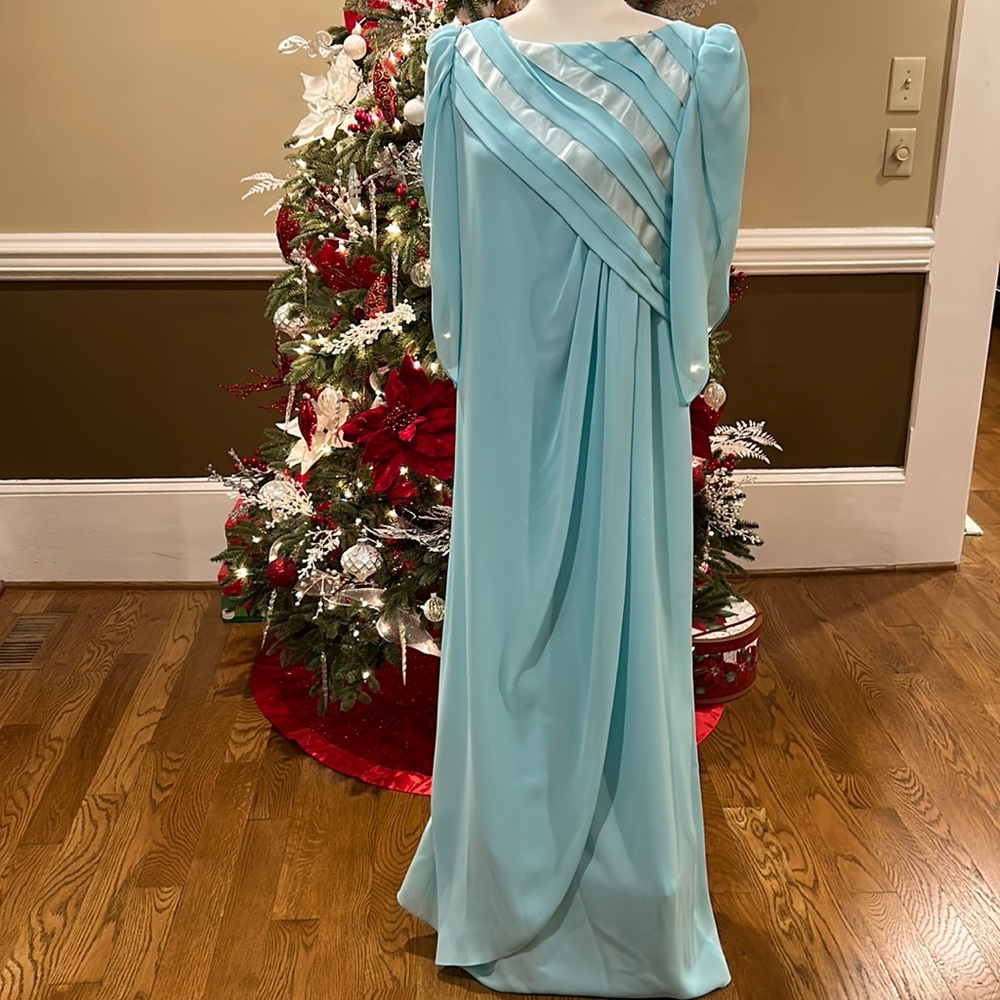 Lillie Rubin Vintage Blue Formal Dress - Gem